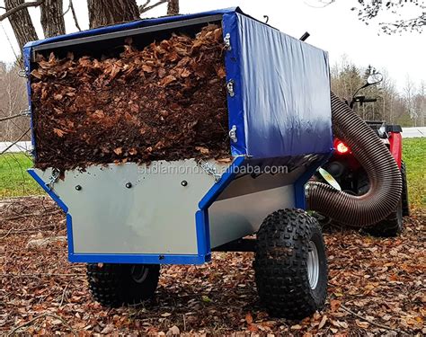 Quad Tow Behind Trailer Combined Leaf Vacuum Blowerutv 65hp Litter