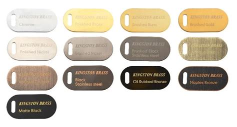 Colors And Finishes Kingston Brass