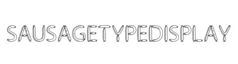 SausageType Display Font FFonts Net