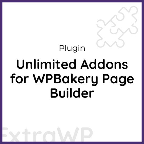 unlimited addons for wpbakery page builder extrawp