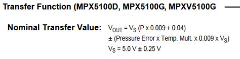 MPX5100 Pressure Sensor Not Reading Correctly Sensors Arduino Forum