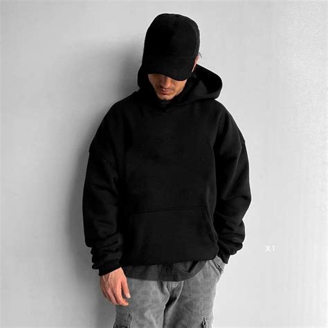 Худі утеплене оверсайз — ціна 1149 грн у каталозі Чоловічі худі Купити