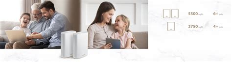 Asus ZenWiFi AX Hybrid XP4 WiFi6 Dual Band Mesh Sistem İkili Paket