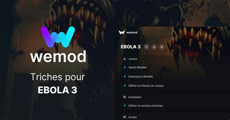 Cheats Et Trainers Pour Ebola 3 Sur Pc Wemod