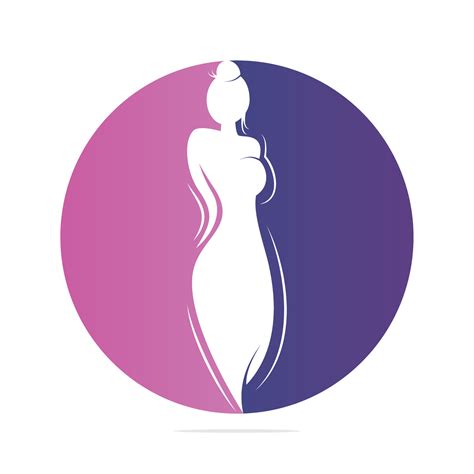Beautiful Fashion Woman Logo Designs Template Natural Beauty Yoga And