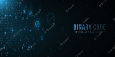 Premium Vector Binary Code Background Hi Tech Modern Design Programming