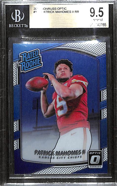 Lot Detail 2017 Patrick Mahomes Donruss Optic Rookie Card Graded BGS