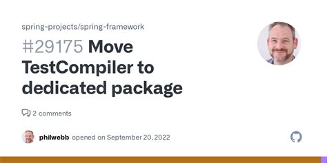 Move Testcompiler To Dedicated Package · Issue 29175 · Spring Projects