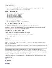 SQL Tutorial Pdf What Is SQL SQL Stands For Structured Query Language SQL Lets You Access And