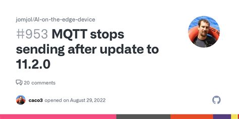 Mqtt Stops Sending After Update To 1120 · Issue 953 · Jomjolai On