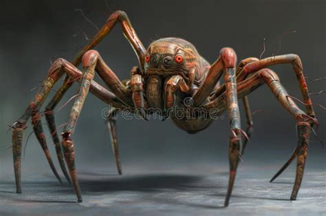 Highly Detailed Image Of A Steampunkinspired Mechanical Spider Stock