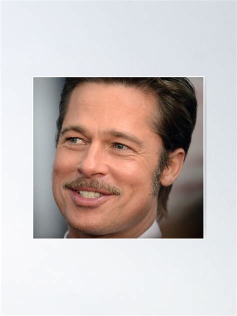 Brad Pitt Poster For Sale By Xbanxer Redbubble