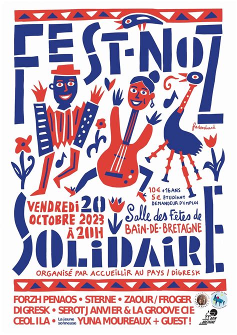 Fest noz solidaire organisé par les associations Accueillir au Pays