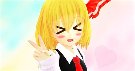 Touhouproject ルーミアちゃんのピース！ りゅうちゃんのイラスト Pixiv