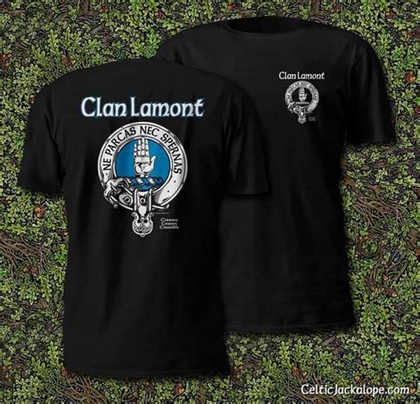Clan Lamont Clansmans Crest Badge T Shirt ⋆ Celtic Jackalope