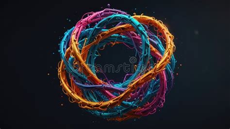 Explaining Quantum Entanglement With Colorful Abstract Representation And Swirling Patterns