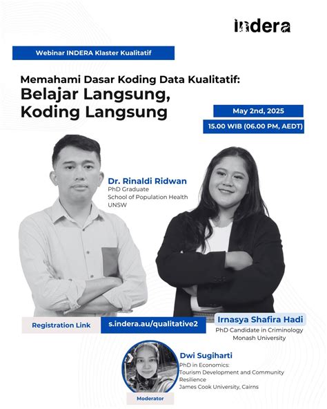 Webinar Akademik Praktis Memahami Dasar Koding Data Kualitatif Indera Australia
