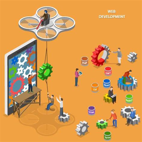 دانلود وکتور لایه باز توسعه وب دیجیو