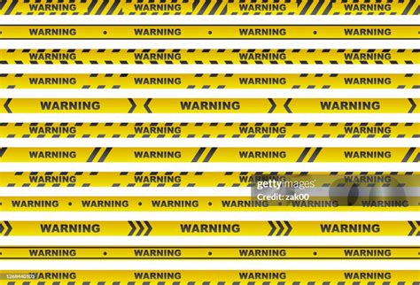 Emergency Warning Tape High Res Vector Graphic Getty Images