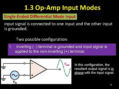 Operational Amplifier 1 1 0 Operational Amplifier 1