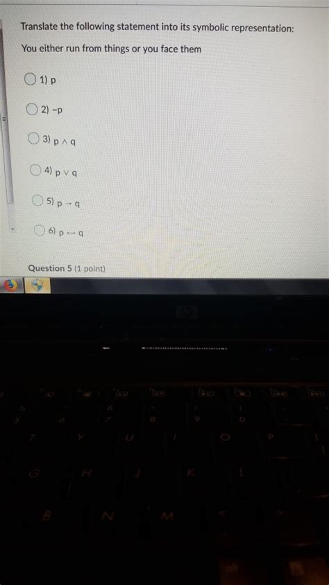 Solved Translate The Following Statement Into Its Symbolic Chegg