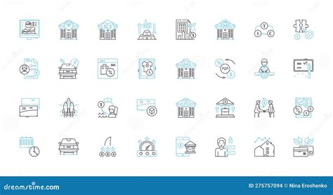 Mobile Reality Linear Icons Set Immersive Interactive Virtual Augmented Reality Experience