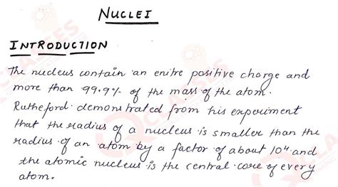 Class 12 Isc Physics Important Notes Chapter Nuclear Structure