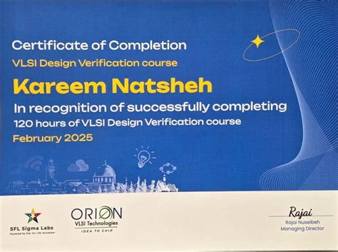 Vlsi Systemverilog Uvm Eda Designverification Orion Sigmalabs