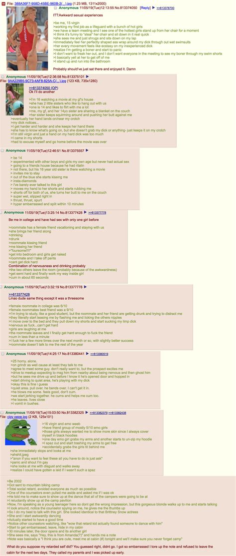 Anons Awkward Sexual Experiences R 4chan