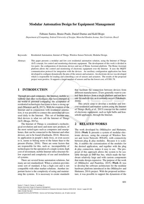 Pdf Modular Automation Design For Equipment Management