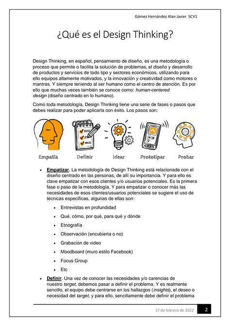 SOLUTION Actividad 1 2 Design Thinking Gomezalan Studypool
