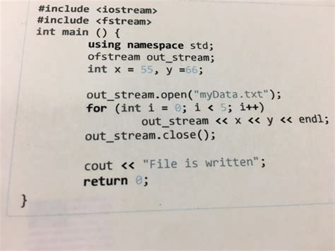 Assume That The File Mydata Txt Exists And Contains Chegg