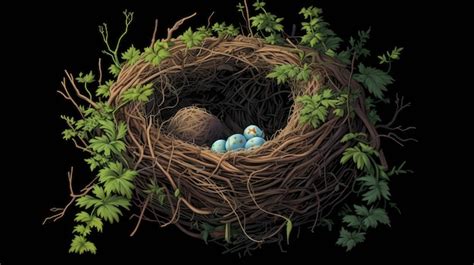 Premium Photo Eggs In Nest