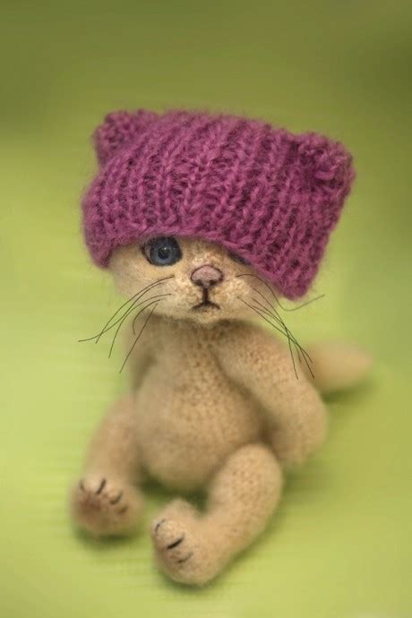 Котик в шапочке