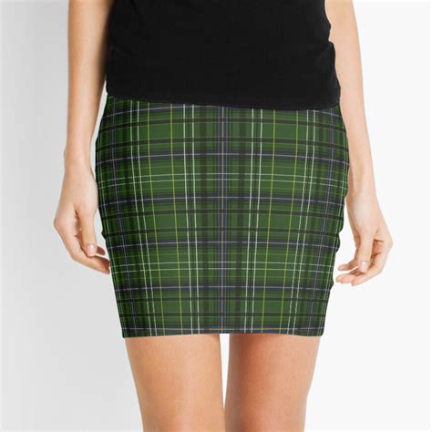 Green Tartan Mini Skirt For Sale By Pasob Design Redbubble