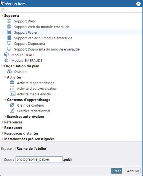 Création Dun Support Papier [scenari]