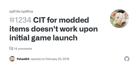 cit for modded items doesn t work upon initial game launch · issue