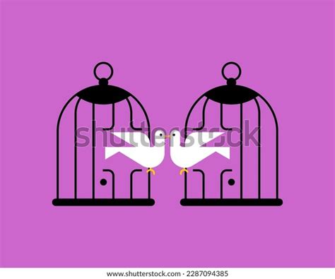 Dove Flew Out Cage Concept Free Stock Vector Royalty Free 2287094385