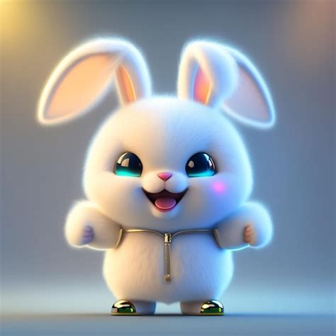 Premium Ai Image Cute Bunny