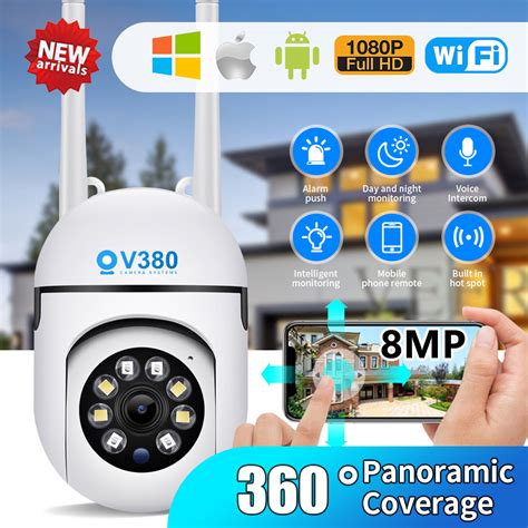 Jual CCTV Wifi Mini Waterproof IP67 v380 pro CCTV outdoor/indoor lampu ...