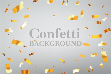 Realistic Gold Confetti Background 10399801 Vector Art At Vecteezy