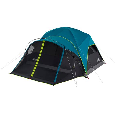 Coleman 4 Person Cabin Tent With Enclosed Screen Porch Evergreen