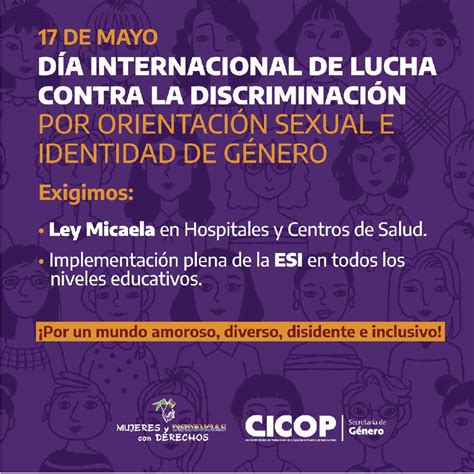 17 De Mayo Día Internacional De Lucha Contra La Discriminación Por