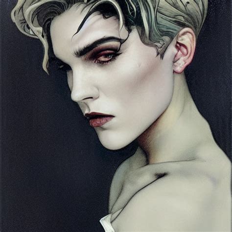 Krea Ai Stunning Portrait Of Androgynous Ruby Rose As Desi