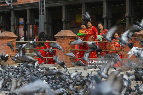 Nepalese Hindu Women Pay Homage To Lord Shiva The Hindu God Of News