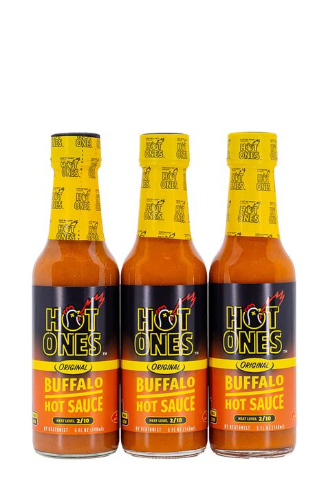Hot Ones Hot Sauce Buffalo Sauce 3 Pack Heatonist
