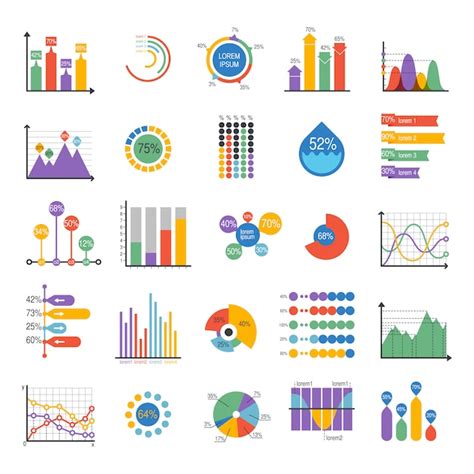 Premium Vector Business Data Graph Analytics Vector Elements