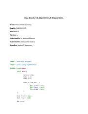M Aqib Khan FA20 BCS 037 DS Lab Assign 2 Docx Data Structure