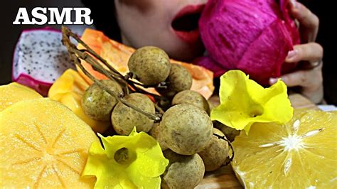 Asmr Mukbang Fruits Eating Sounds No Talking Smile Slime Youtube