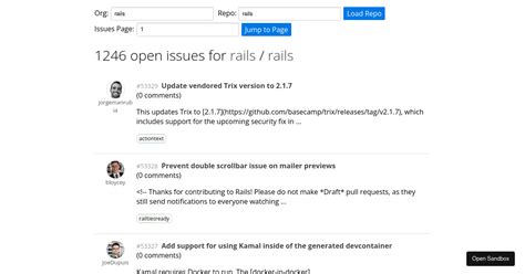 Rsk Github Issues Example Codesandbox